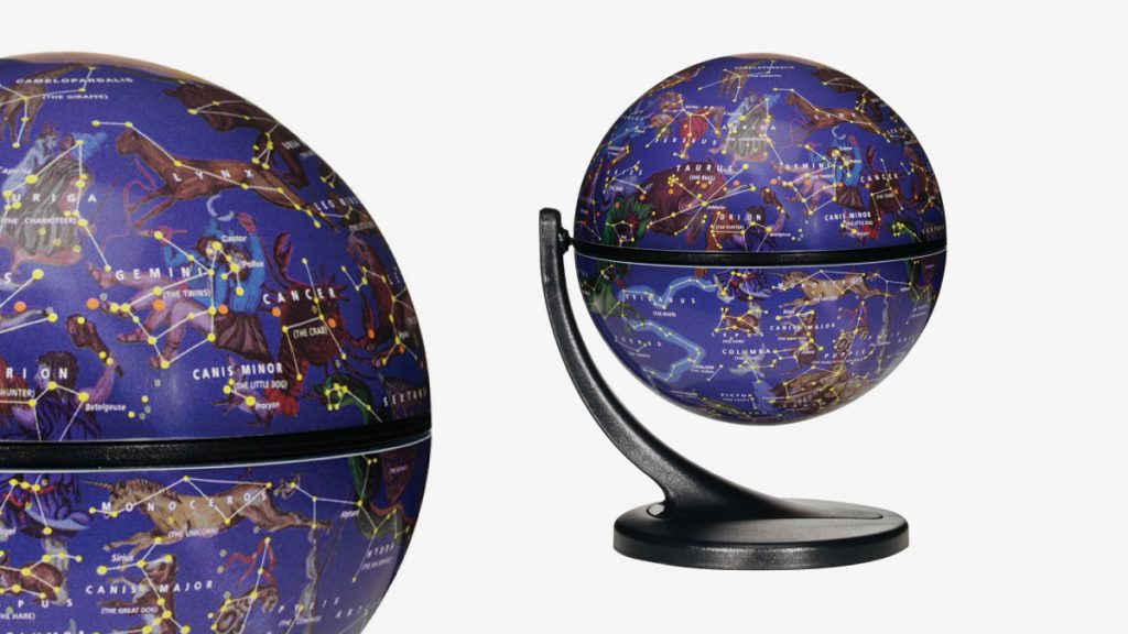 Globe Céleste: Sphère illustrant les merveilles du ciel nocturne