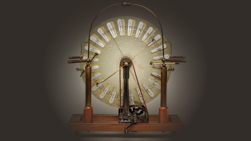 Machine de Wimshurst : Fenêtre sur l'Électricité Statique